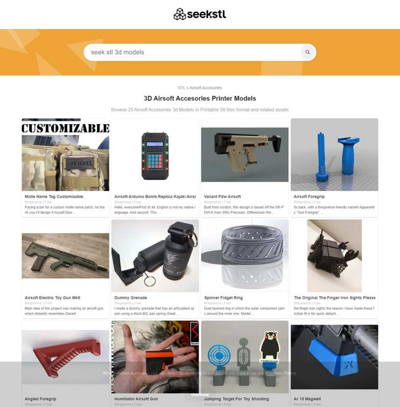 Airsoft Accesories 3D Printer Files - STL 3D Models - SeekStl