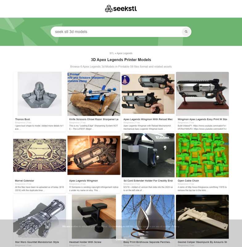 Apex Legends 3D Printer Files - STL 3D Models - SeekStl