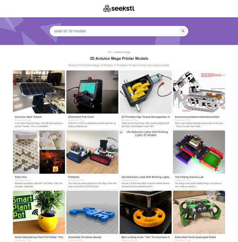 Arduino Mega 3D Printer Files - STL 3D Models - SeekStl