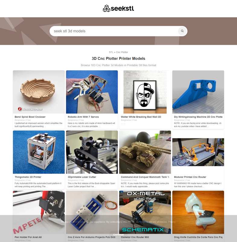 Cnc Plotter 3D Printer Files - STL 3D Models - SeekStl