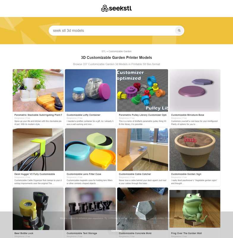 Customizable Garden 3D Printer Files - STL 3D Models - SeekStl