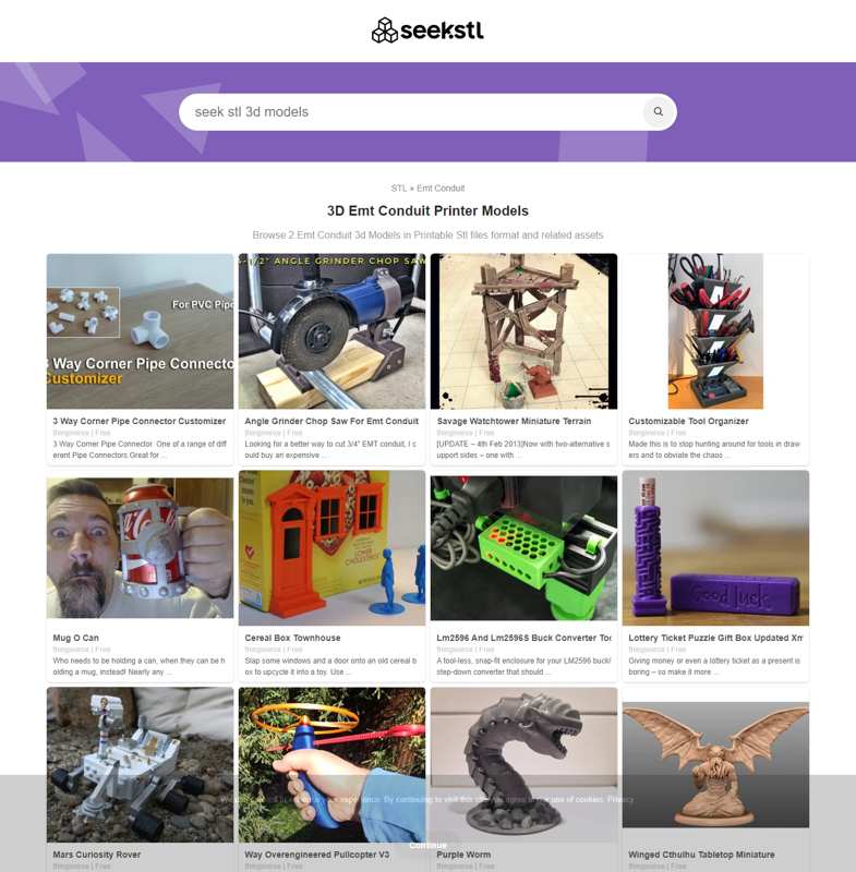 Emt Conduit 3D Printer Files - STL 3D Models - SeekStl