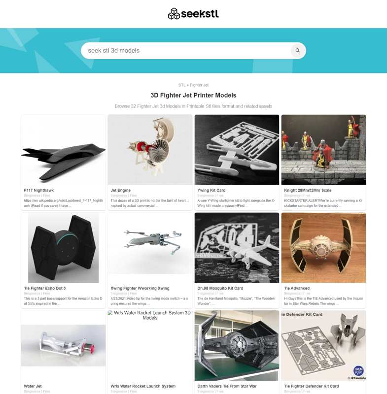 Fighter Jet 3D Printer Files - STL 3D Models - SeekStl