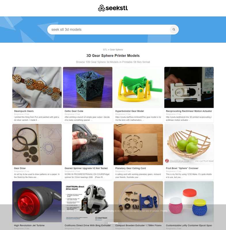 Gear Sphere 3D Printer Files - STL 3D Models - SeekStl