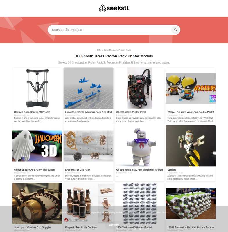 Ghostbusters Proton Pack 3D Printer Files - STL 3D Models - SeekStl