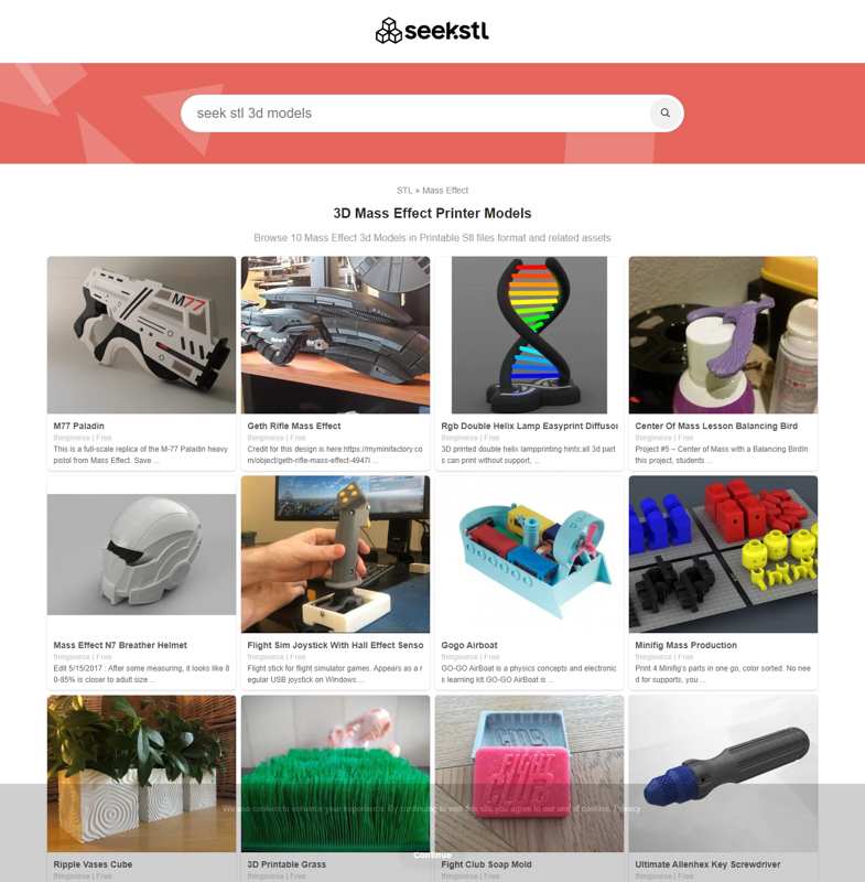 Mass Effect 3D Printer Files - STL 3D Models - SeekStl