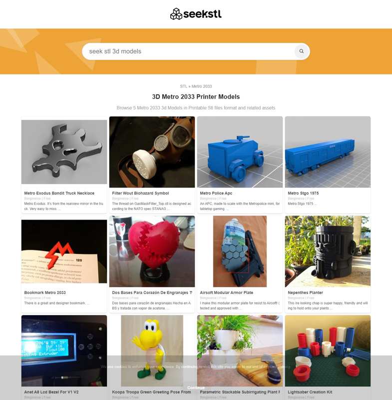 Metro 2033 3D Printer Files - STL 3D Models - SeekStl