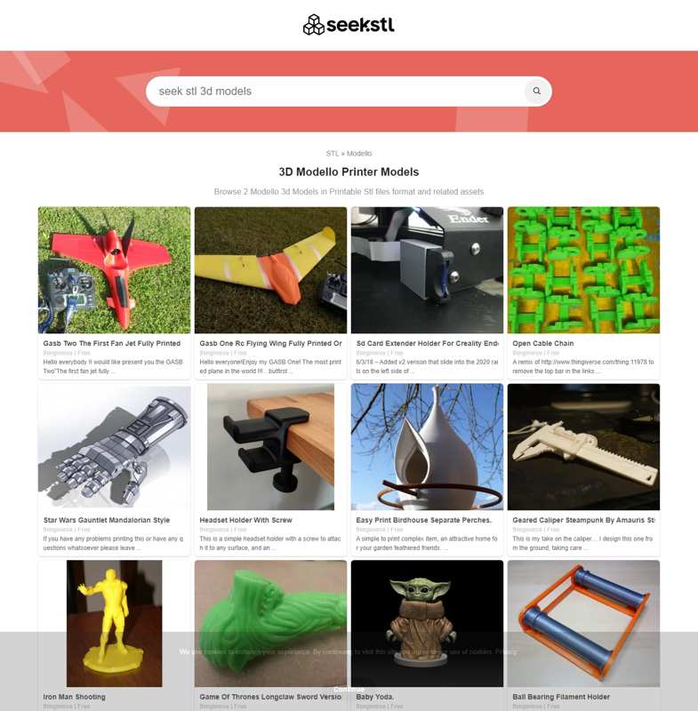 Modello 3D Printer Files - STL 3D Models - SeekStl