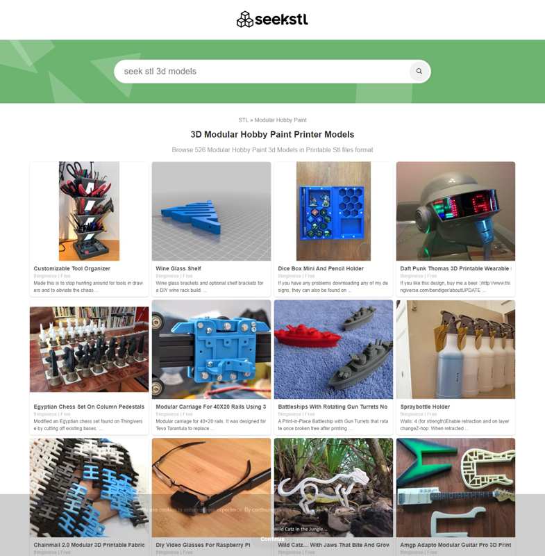 Modular Hobby Paint 3D Printer Files - STL 3D Models - SeekStl