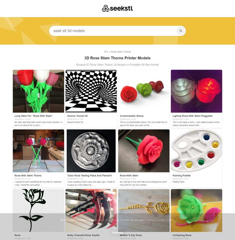 Rose Stem Thorns 3D Printer Files - STL 3D Models - SeekStl