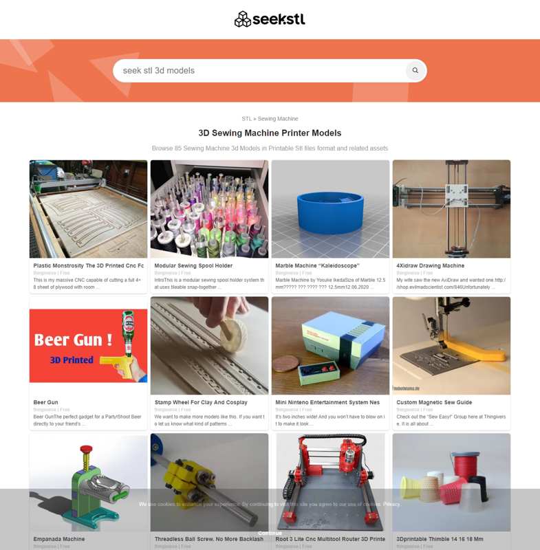 Sewing Machine 3D Printer Files - STL 3D Models - SeekStl