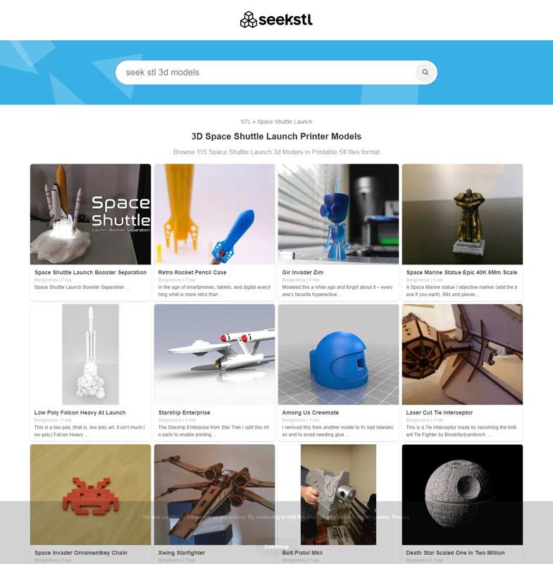 Space Shuttle Launch 3D Printer Files - STL 3D Models - SeekStl