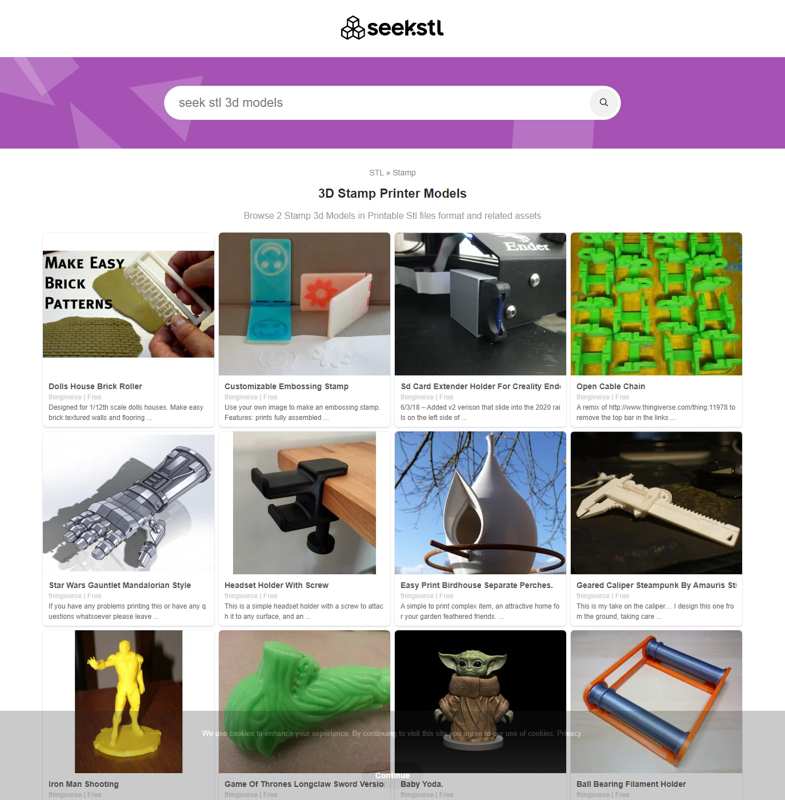 Stamp 3D Printer Files - STL 3D Models - SeekStl