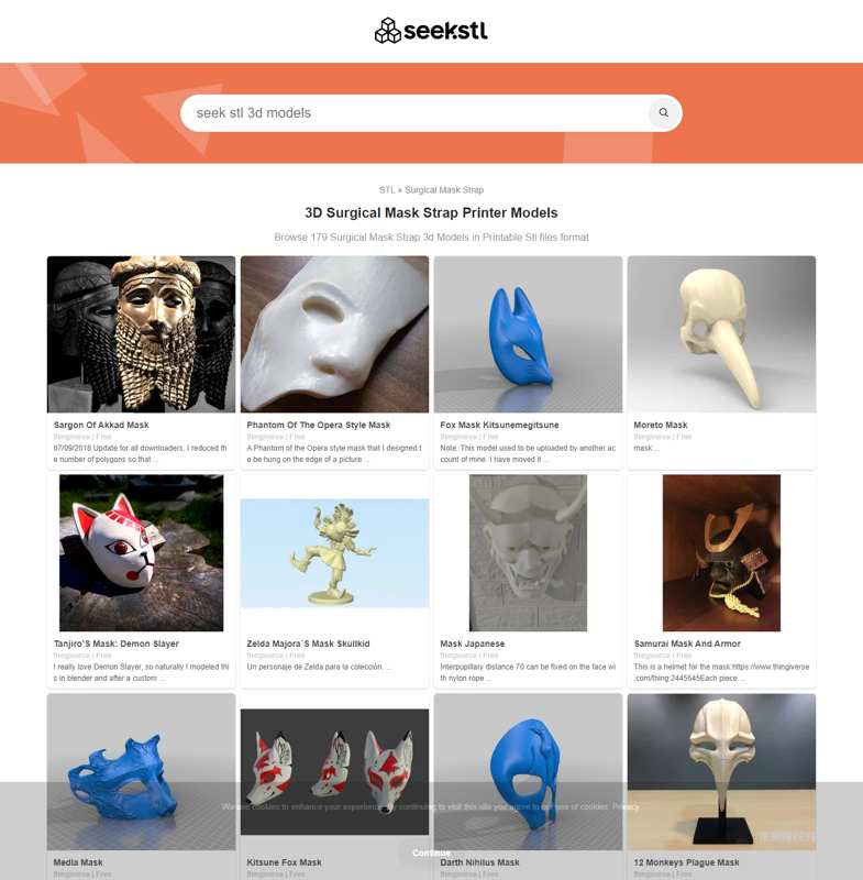 Surgical Mask Strap 3D Printer Files - STL 3D Models - SeekStl