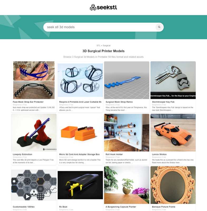 Surgical 3D Printer Files - STL 3D Models - SeekStl