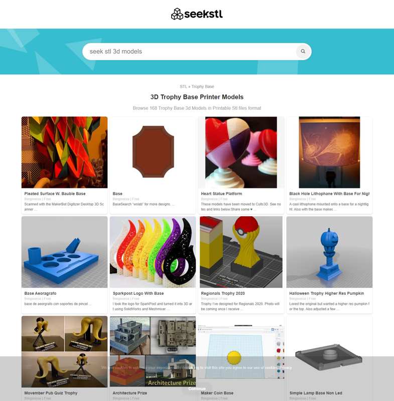 Trophy Base 3D Printer Files - STL 3D Models - SeekStl