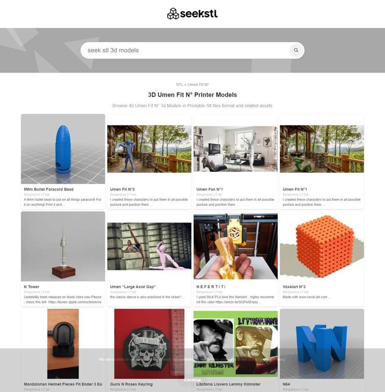 Umen Fit N° 3D Printer Files - STL 3D Models - SeekStl