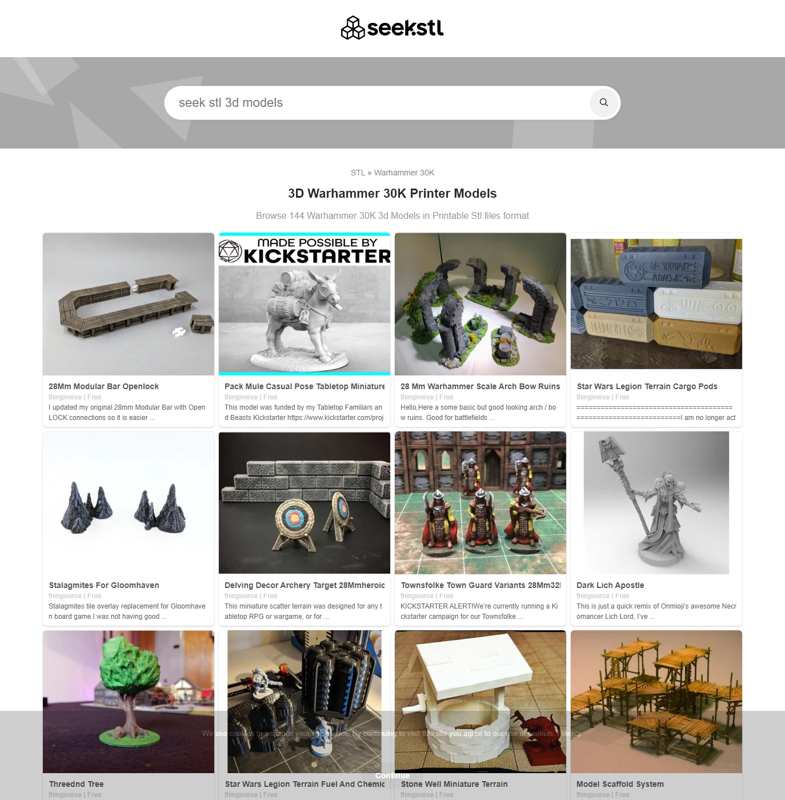 Warhammer 30K 3D Printer Files - STL 3D Models - SeekStl