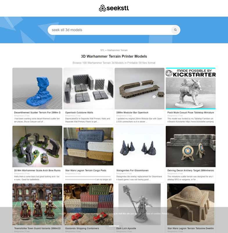 Warhammer Terrain 3D Printer Files - STL 3D Models - SeekStl